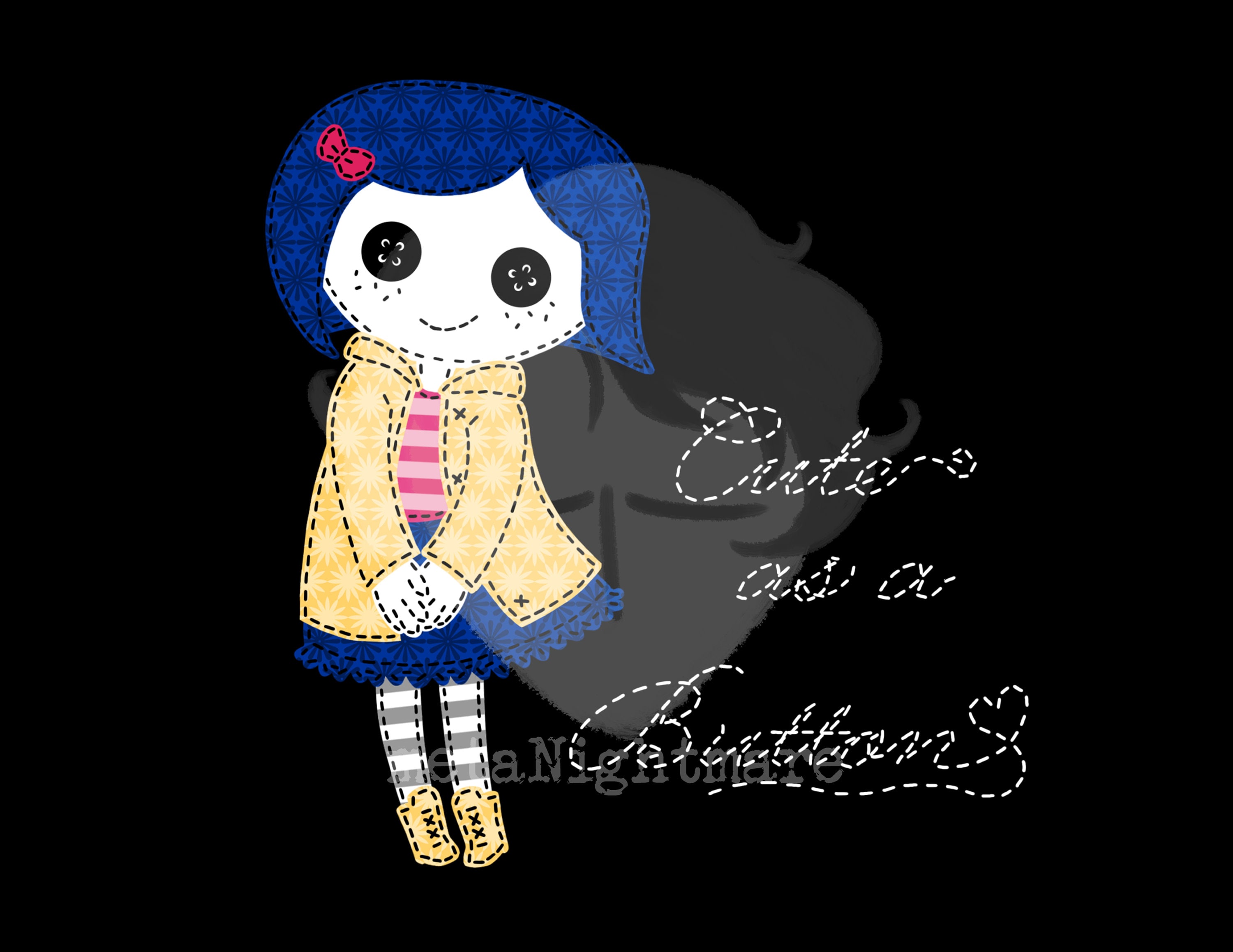 Coraline Cute as a Button (digital Print) - Etsy