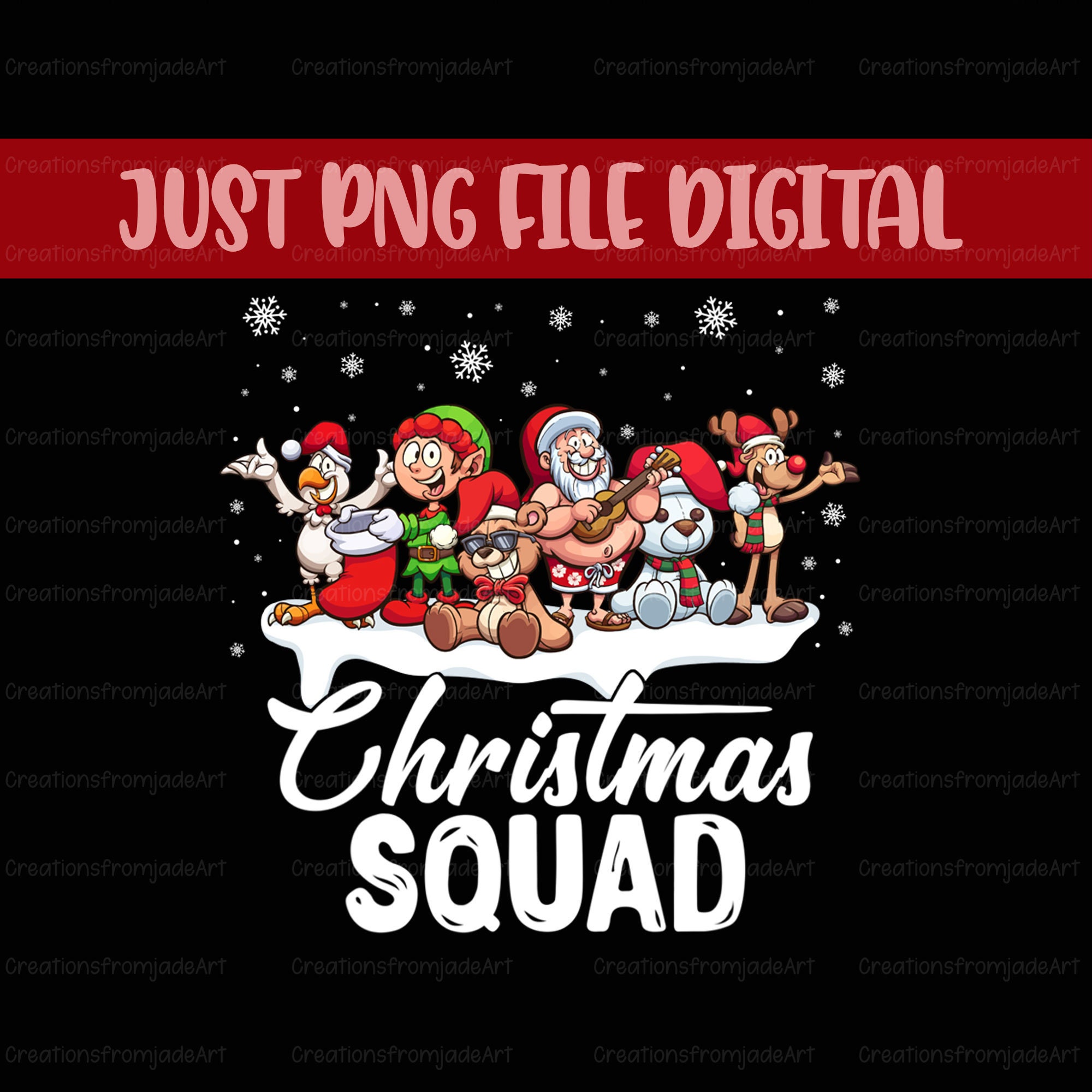 Santa Squad Png Christmas Squad Png Merry Christmas Png - Etsy
