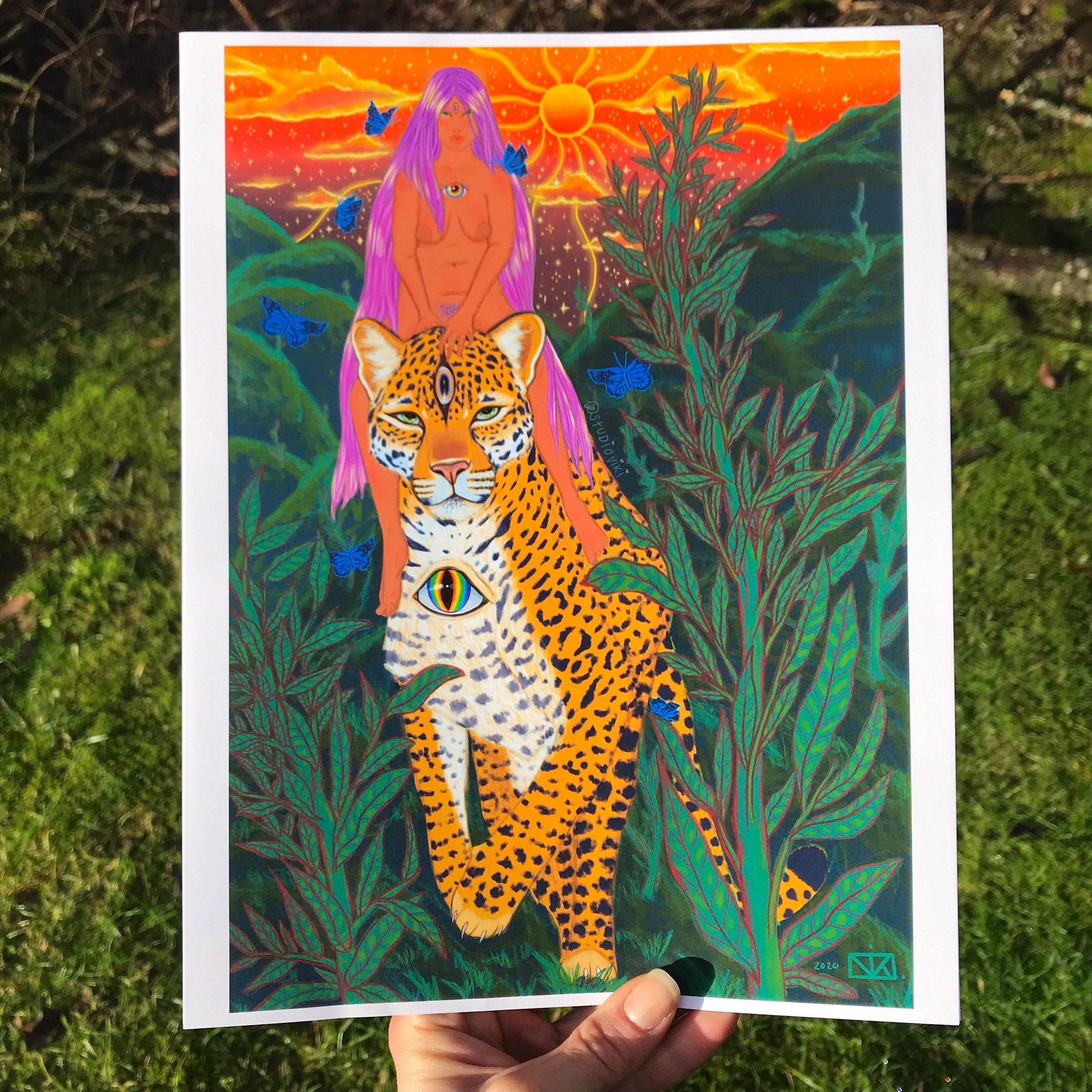Jungle Themed Art Print Jaguar Art Print Mina Etsy jungle-themed-art-print-jaguar-art-print-mina-etsy