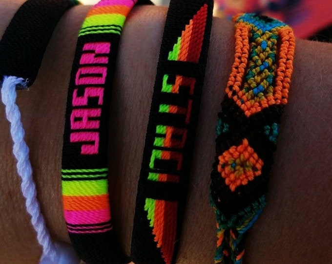 CLASSIC Personalized Friendship Bracelets With Names / - Etsy