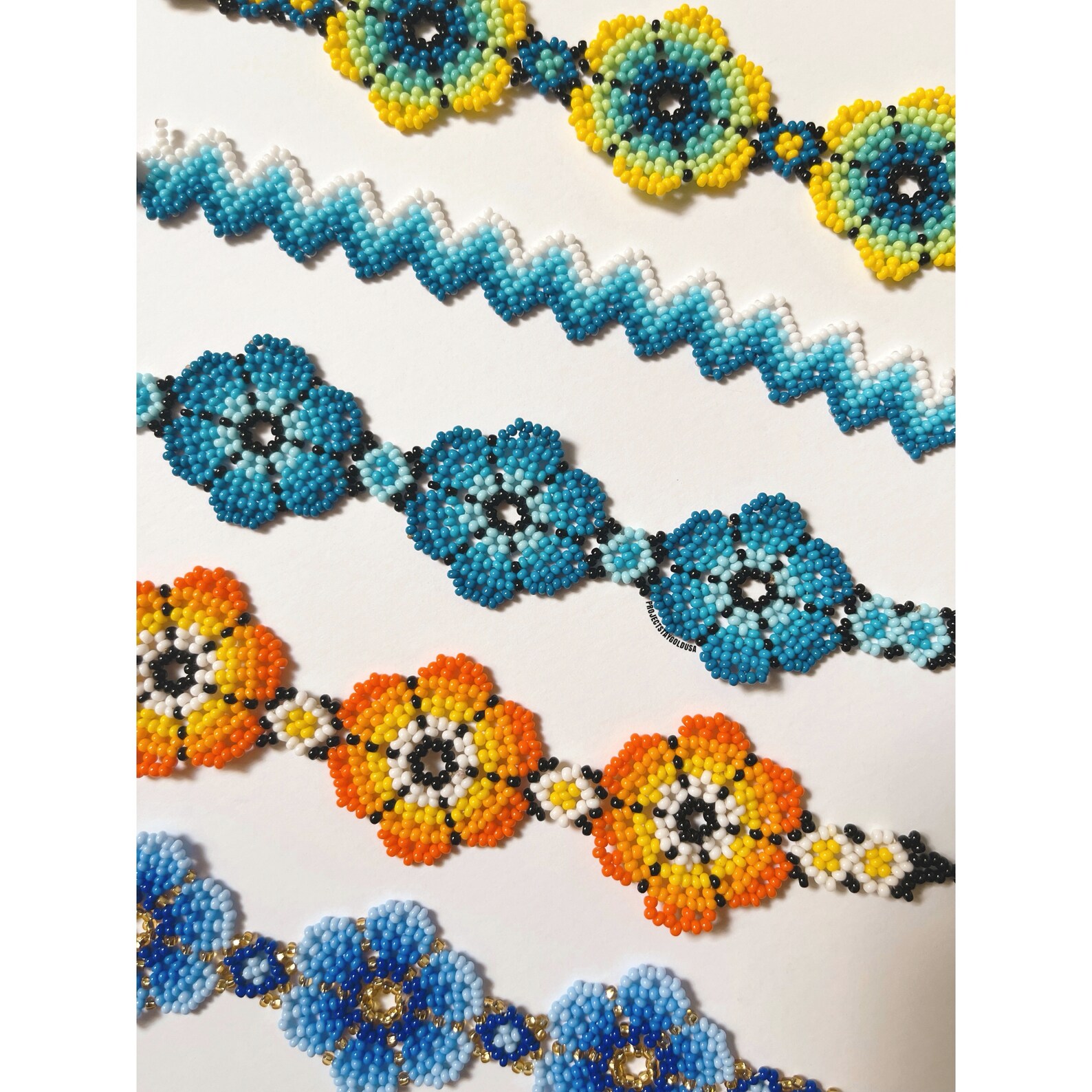 Huichol Mexican Beaded Seed Bracelets Tribal Jewelry | Etsy