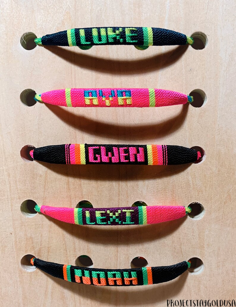 Handmade Personalized Friendship Name Bracelets Customize - Etsy