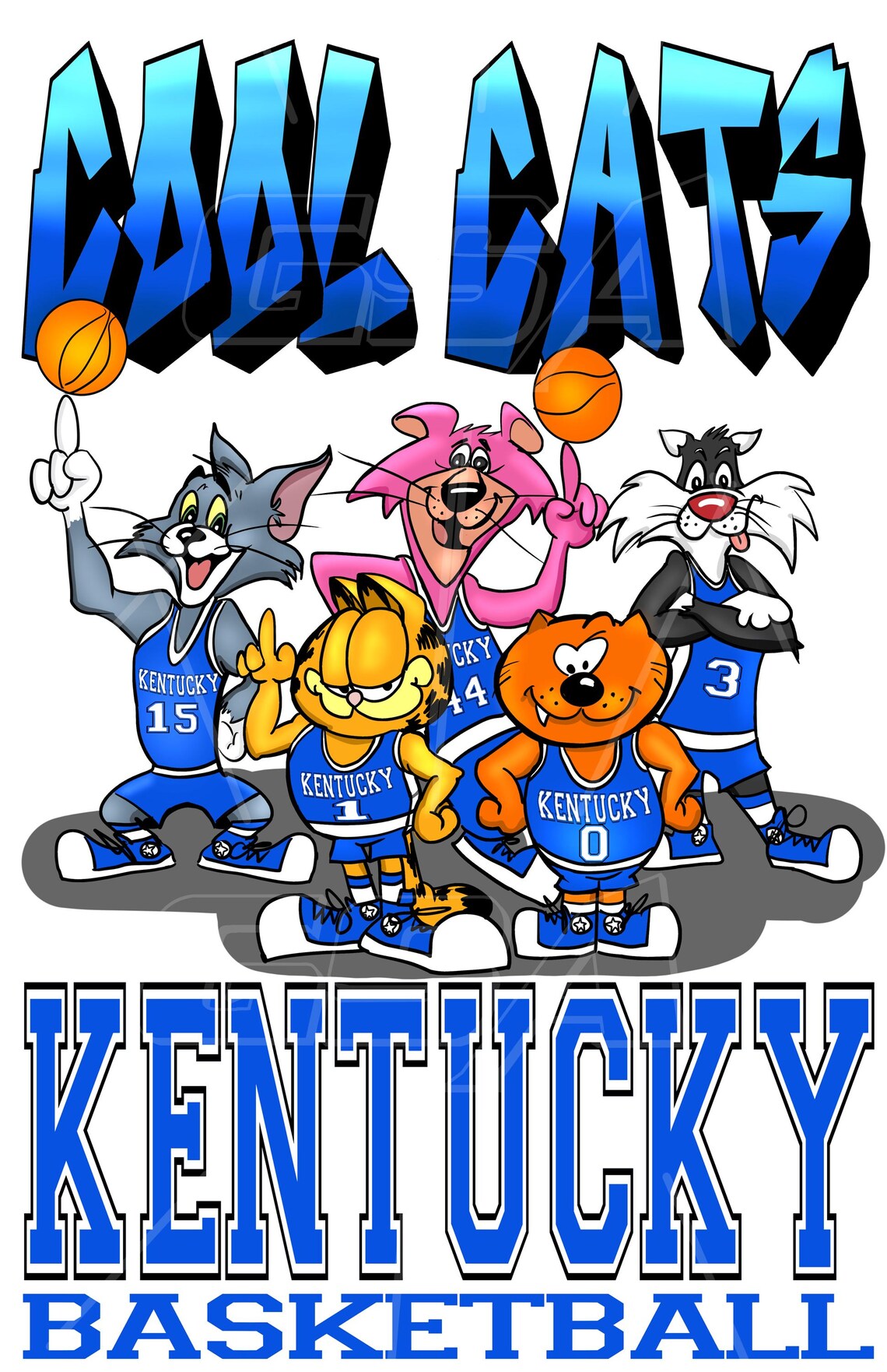 Cool "cats" - Celebrating the Kentucky Wildcats 11 X 17 Print - Etsy