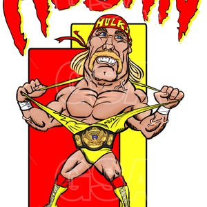 Hulk Hogan Original Caricature 11 X 17 Print - Etsy