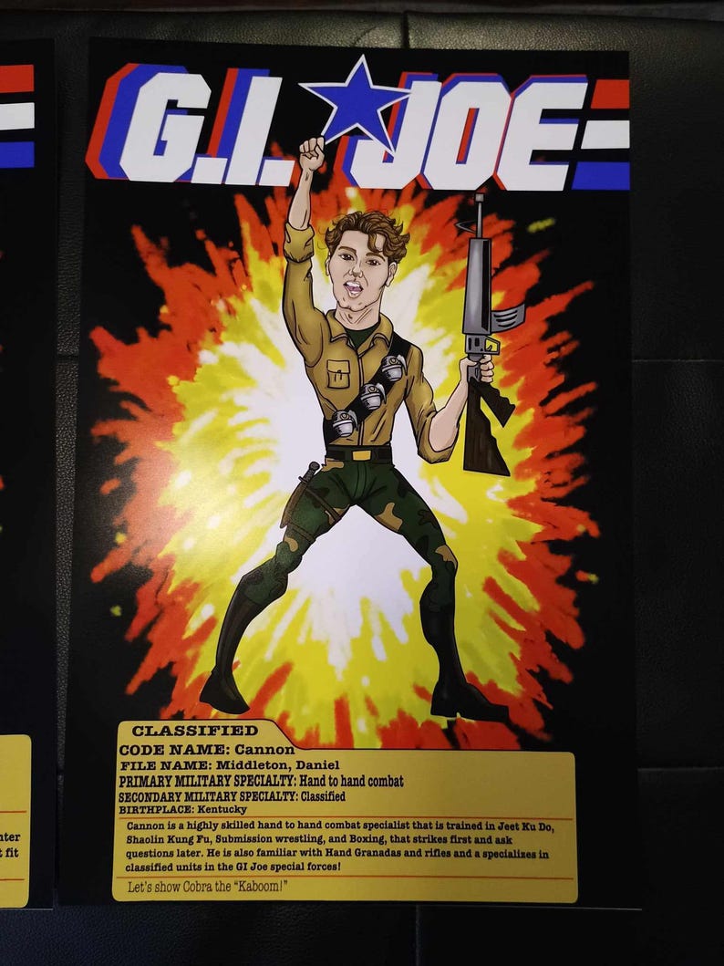 Become a GI Joe Custom Posters With Original Code Names a Great Gift ...