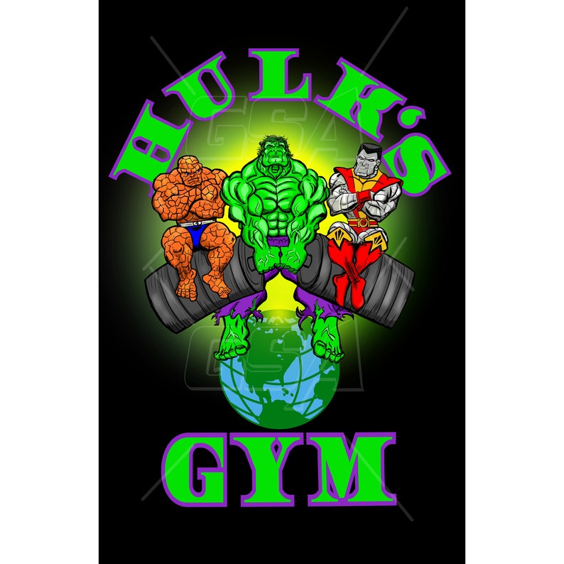 Original Hulk's Gym 11 X 17 Poster - Etsy
