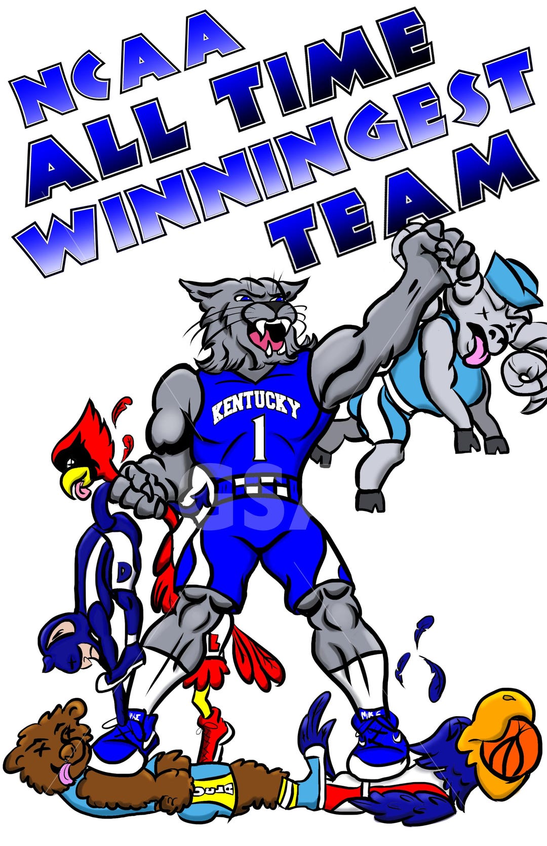 All-time Winningest Team- Kentucky Wildcats Original 11 X 17 Print - Etsy