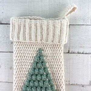 Crochet Stocking Pattern, Christmas Tree Stocking, Christmas Crochet ...