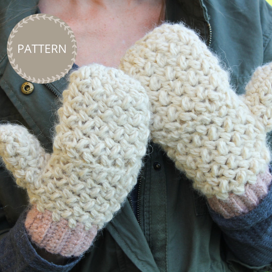 Crochet Pattern | Cozy Convertible Mittens | Glittens | Gloves | Flip ...
