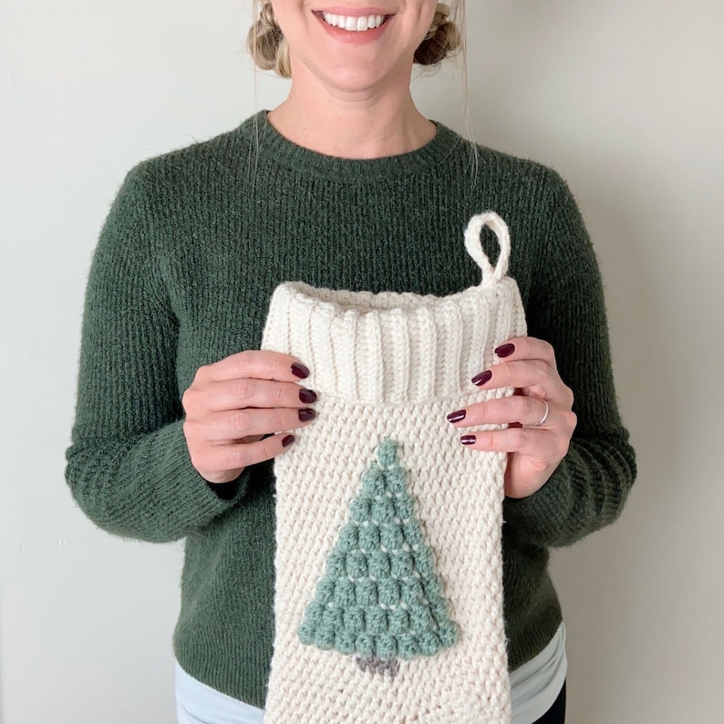 Crochet Stocking Pattern Christmas Tree Stocking Christmas - Etsy
