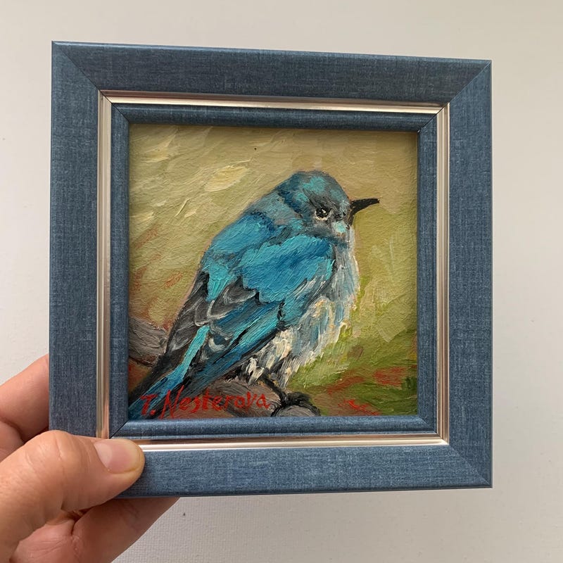 Small Bird Painting - Etsy
