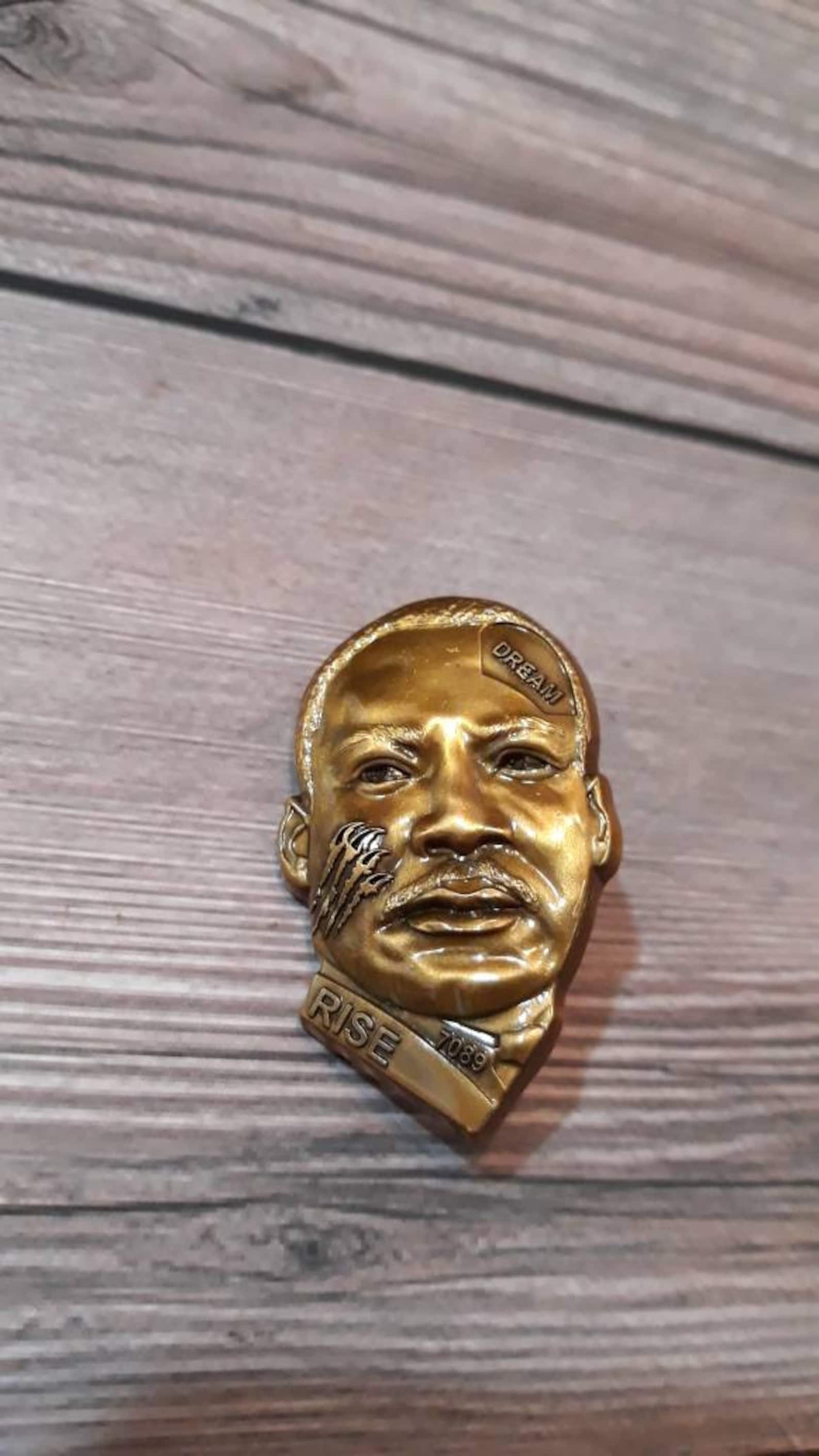 Martin Luther King Jr. Gold Lapel Pin - Etsy