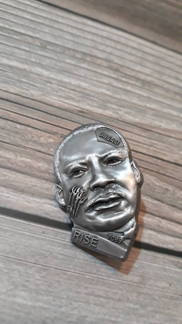 Martin Luther King Jr. Silver Lapel Pin - Etsy UK