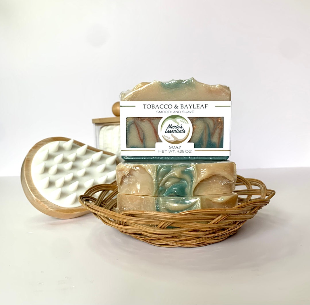 Tobacco and Bayleaf Cold Process Bar Soap, Vegan Soap Bar, Male Soap ...