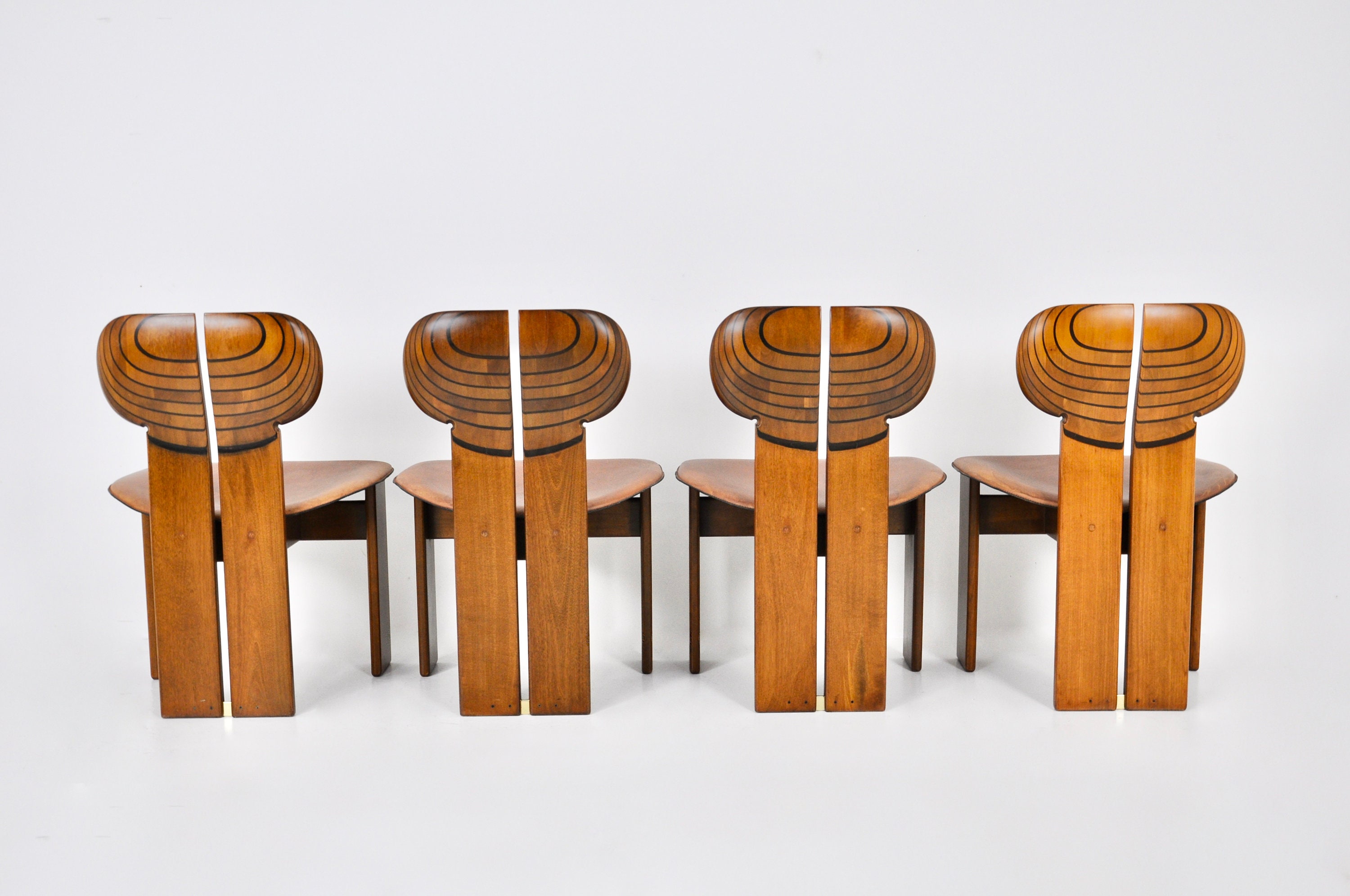 Africa Dining Chairs by Afra & Tobia Scarpa for Maxalto, 1975, Set of 4 ...