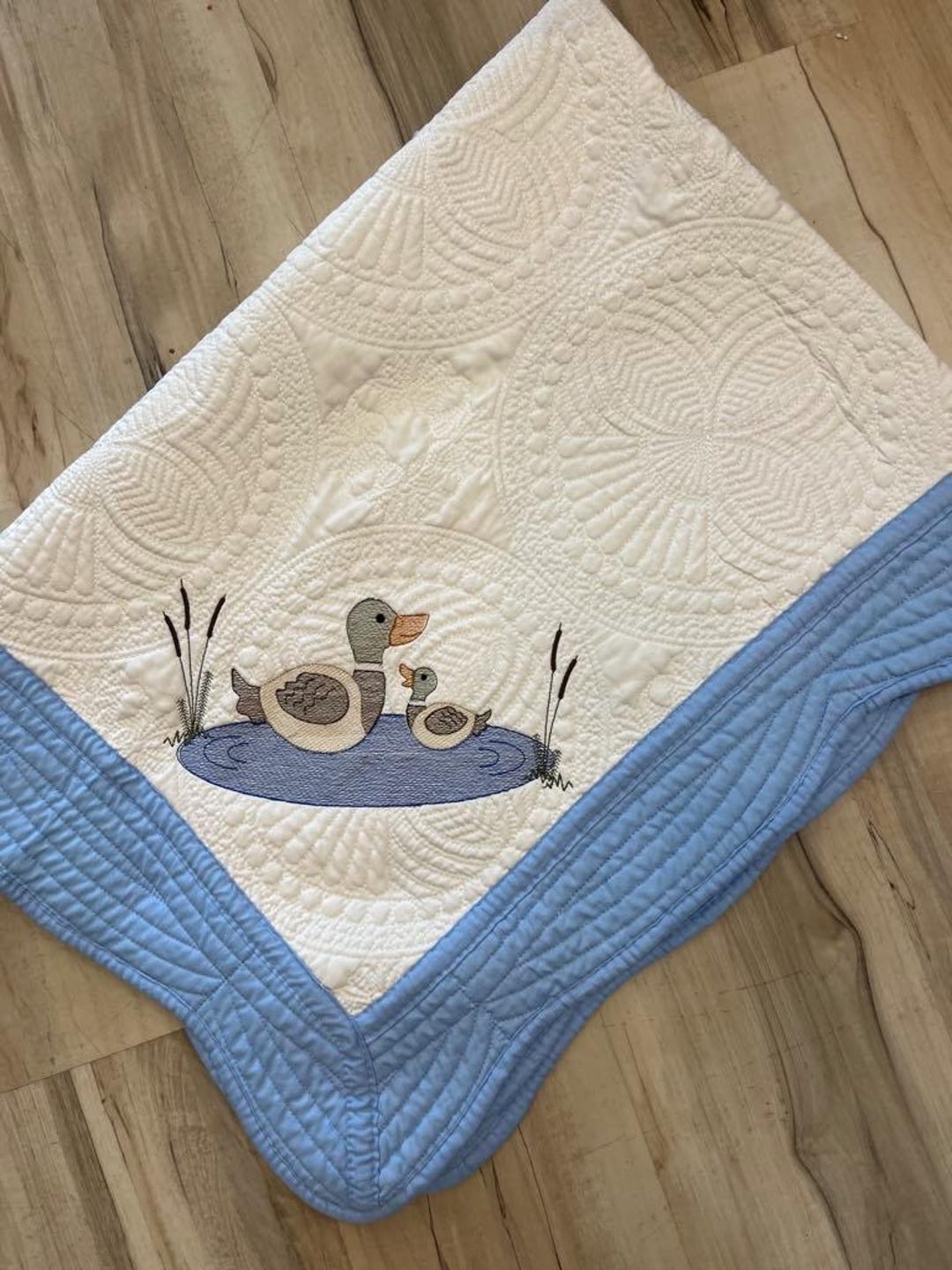 Pepper and Oliver Heirloom Mallard Duck Embroidered Quilt - Etsy