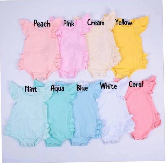 Pepper and Oliver Custom Baby Outfit Embroidered Monogram - Etsy