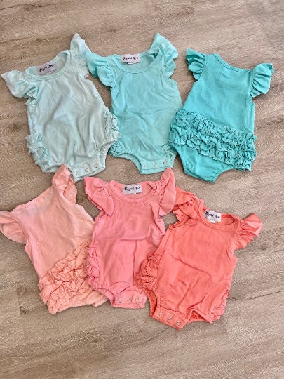 Pepper and Oliver Custom Baby Outfit Embroidered Monogram - Etsy