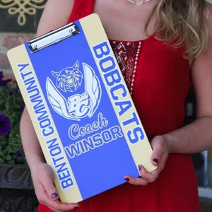 Custom Coach Clipboard With Mascot Coaches Gift Idea, Clipboard ...
