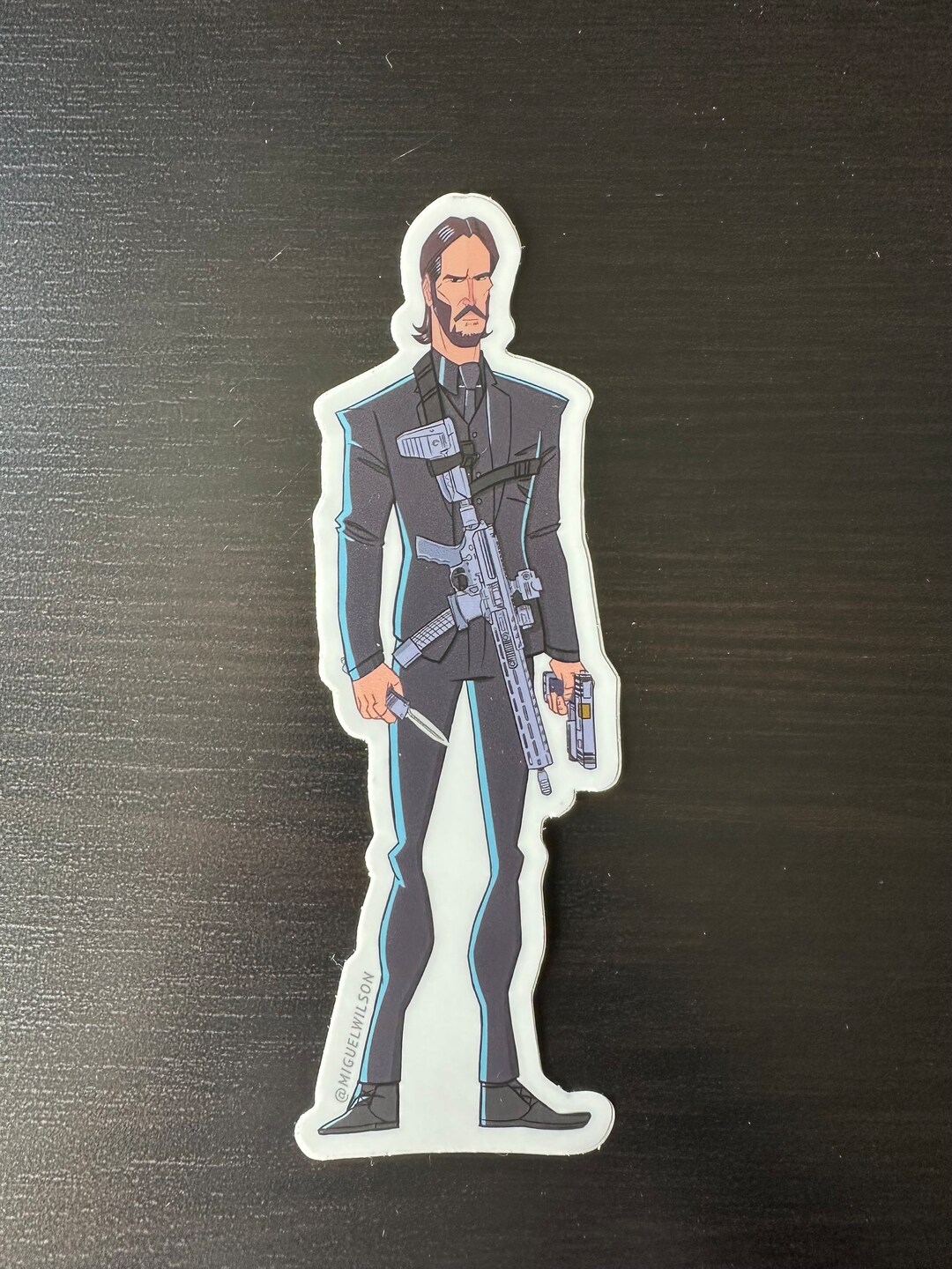 John Wick Keanu Reeves Vinyl Sticker - Etsy