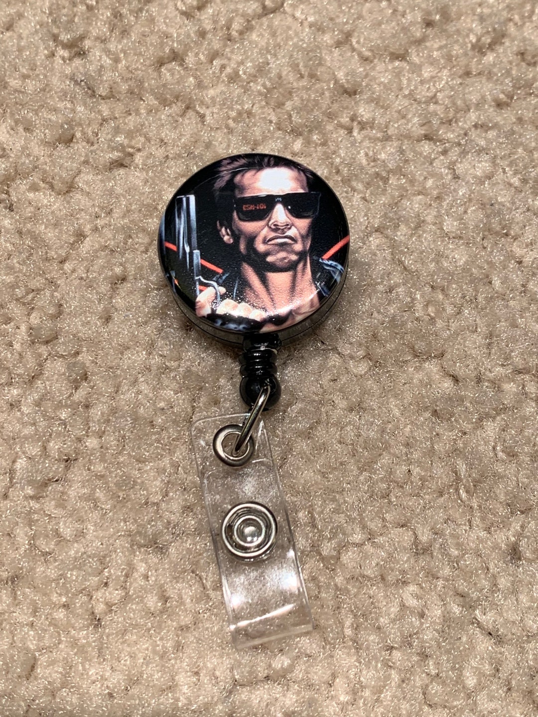 The Terminator 1.25" Badge Reel, Keychain, Pinback Button or Magnet ...