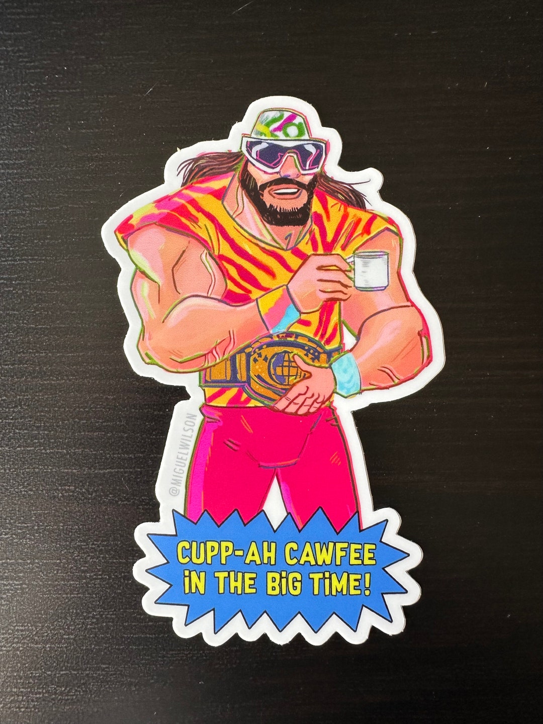 Macho Man Randy Savage Big Time Vinyl Sticker - Etsy