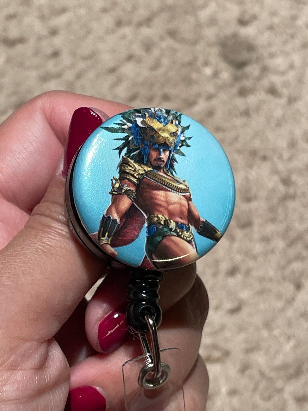 Namor A - Tenoch Huerta 1.25" Badge Reel, Keychain, Pinback Button or Magnet! You Choose! Black ...