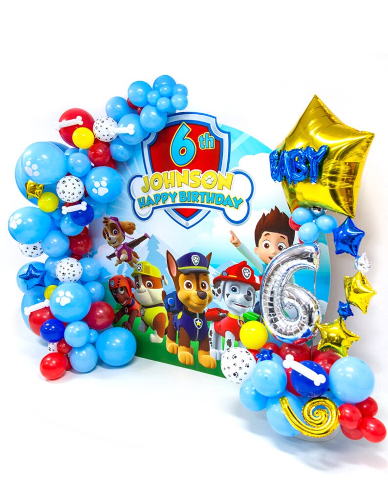 PAW Patrol Party Balloon Kit PAW Patrol Balloon Boys | Etsy