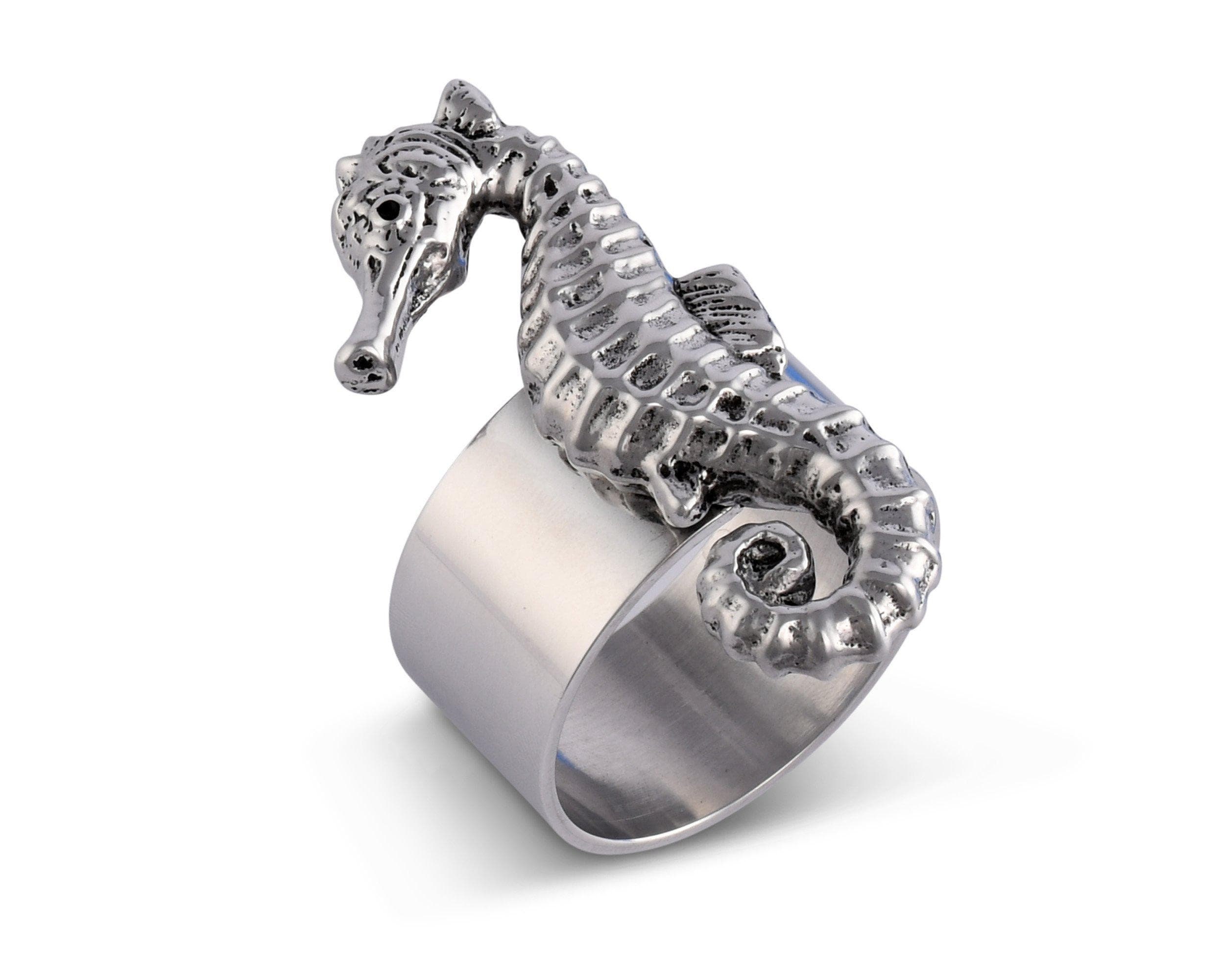 Arthur Court Sea Horse Napkin Rings Set of 4 Original Box - Etsy