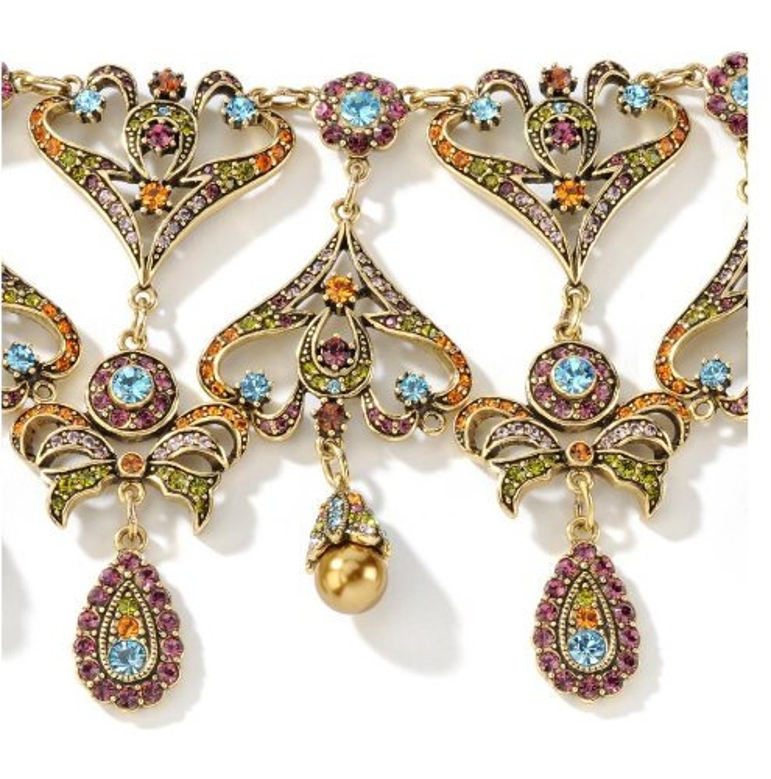 Heidi Daus Seductive Fantasy Gold Choker Dangle Beaded - Etsy Canada