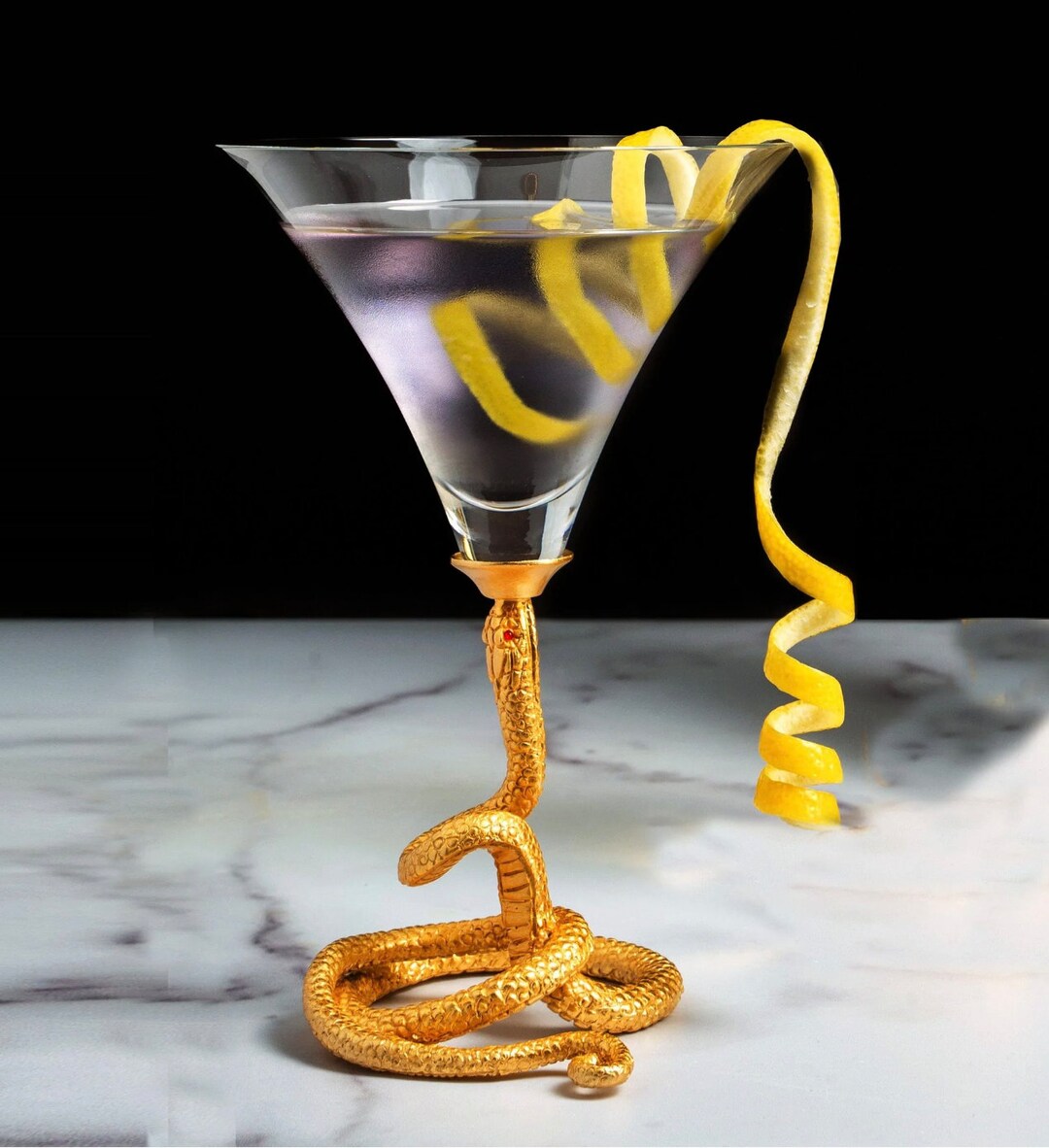 Brand New Vagabond House Pewter Snake Cocktail / Martini Glass - Etsy
