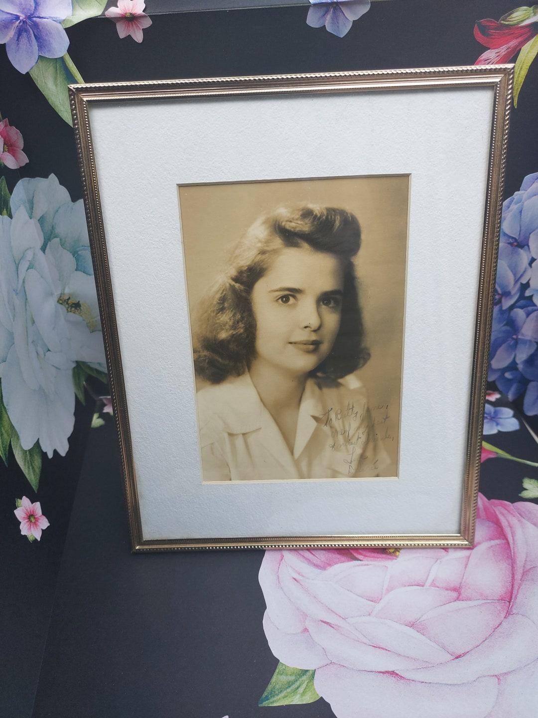 Vintage Glamour Shot in Vintage Frame - Etsy