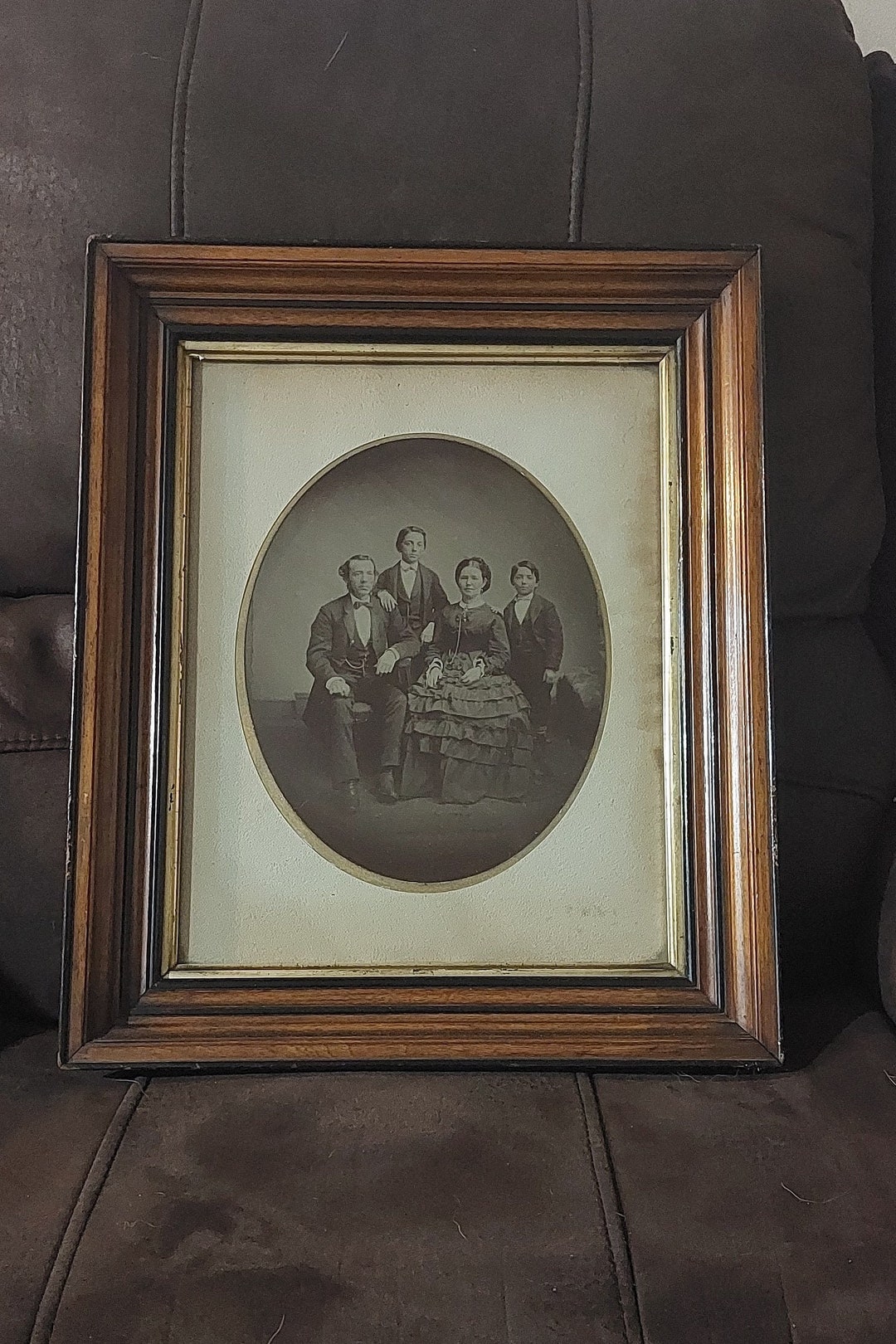 Antique Family Photo in Old Frame - Etsy