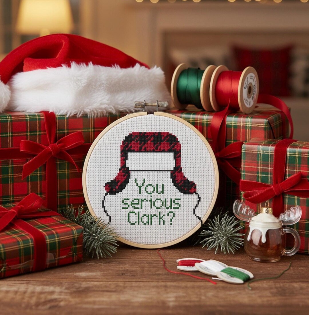 You Serious Clark Cross Stitch Pattern - Funny Christmas Decor (digital ...