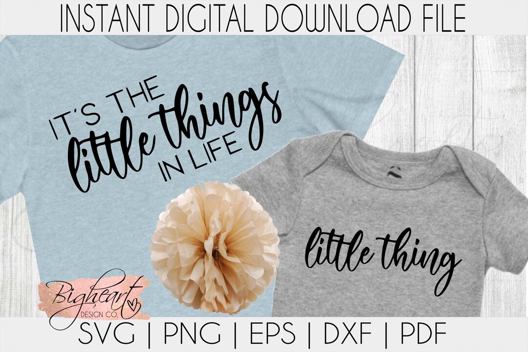 It's the Little Things in Life SVG Matching Mommy and Me SVG Little ...