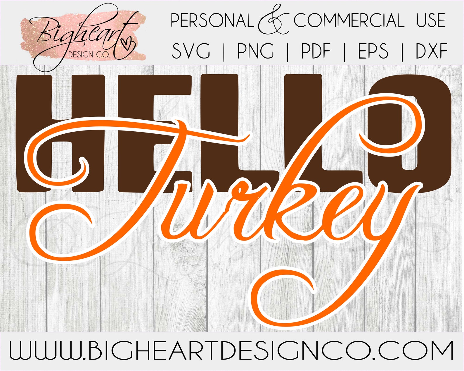 Hello Turkey SVG Thanksgiving SVG Fall Colors SVG - Etsy