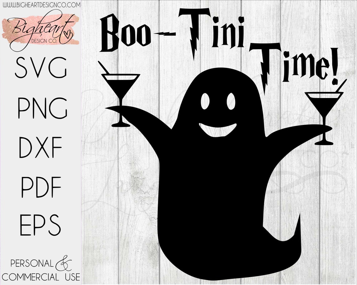 Boo-tini Time SVG Cute Martini SVG Halloween Drinking SVG - Etsy