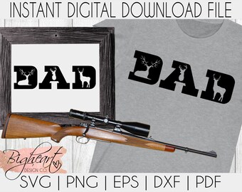 Hunting Dad Svg Dad Hunter Svg Hunting Svg Deer Hunting - Etsy Canada