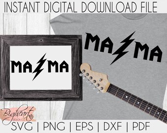 Heavy Metal Mom SVG - Etsy