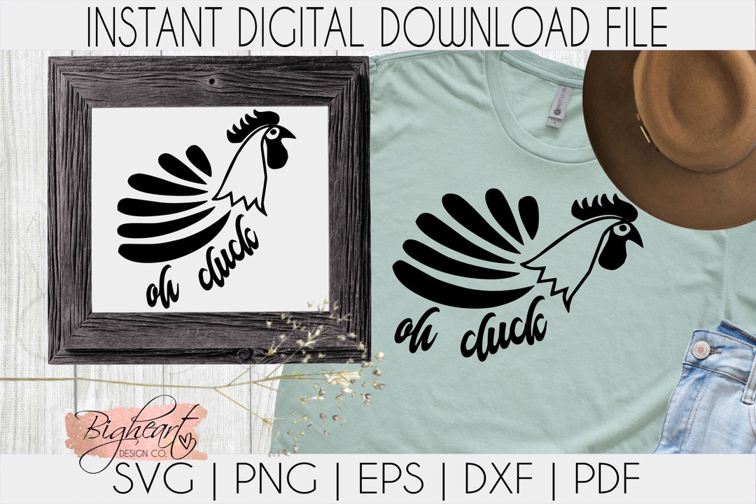 Oh Cluck SVG Funny Chicken SVG Oh Fuck SVG - Etsy