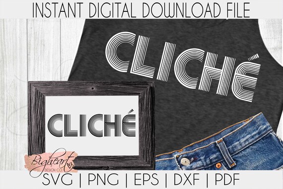 Cliché SVG Cute Vintage Cliché SVG Cliche SVG - Etsy