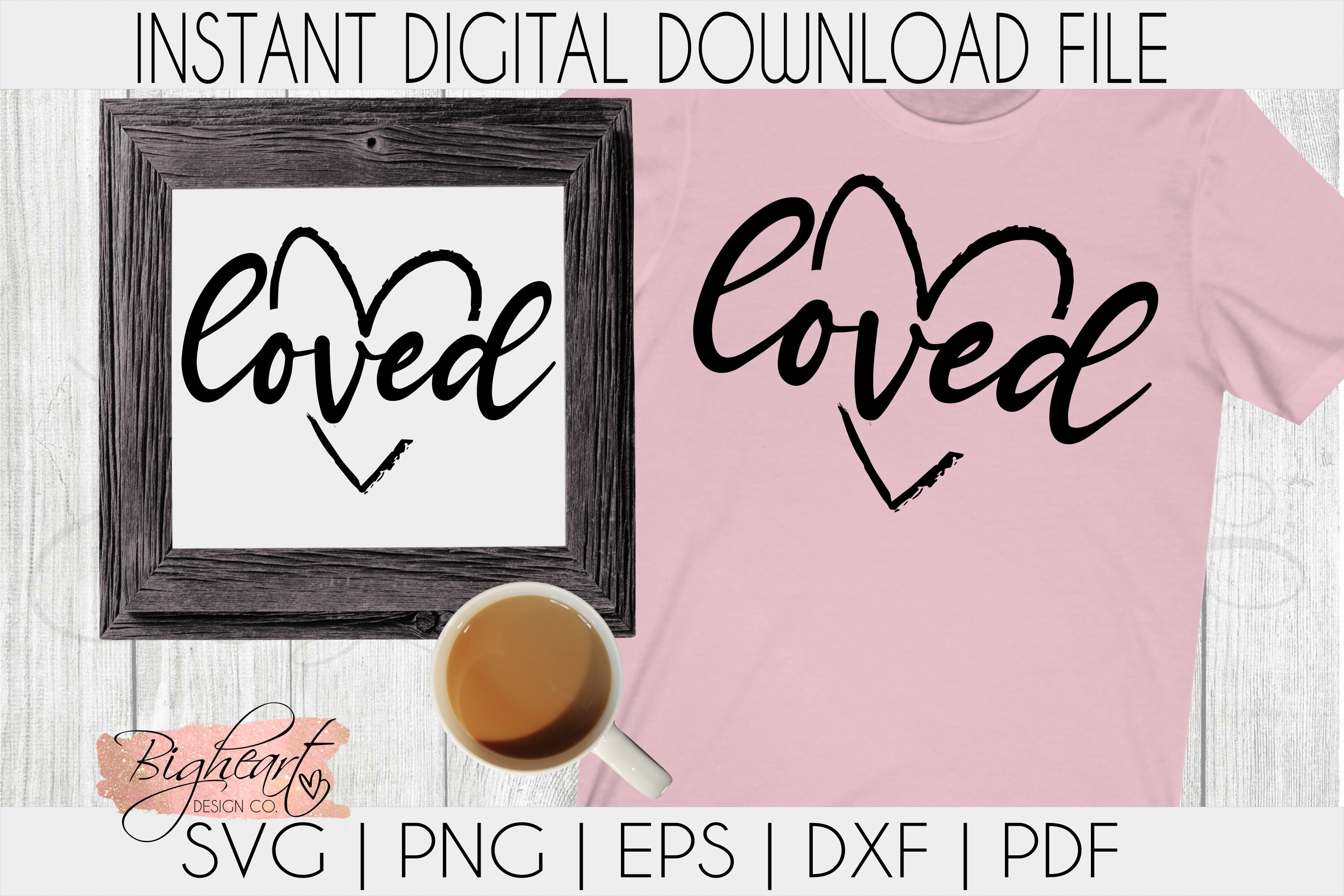 Loved Heart SVG Valentine's Day SVG I Am Loved SVG - Etsy