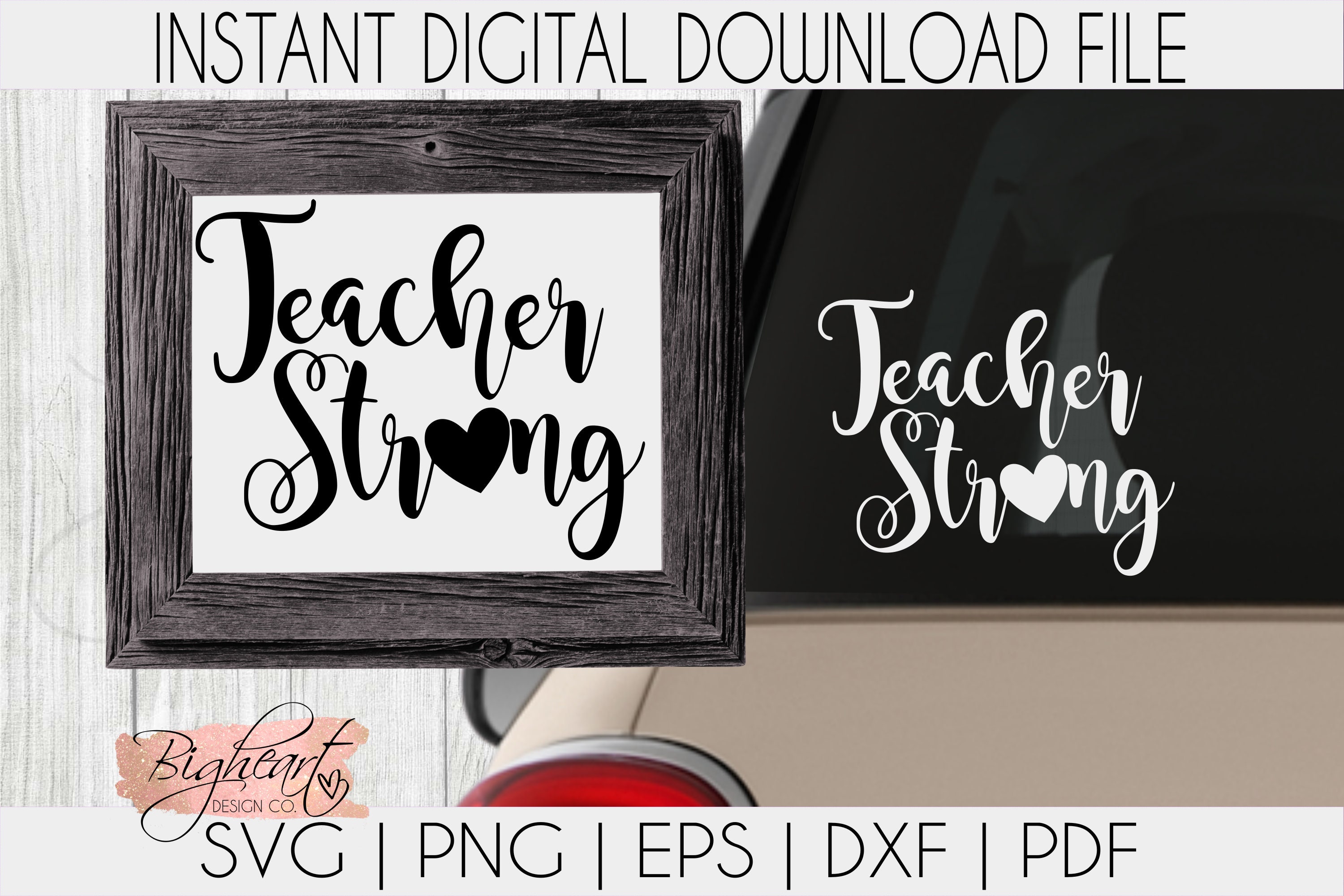 Teacher Strong SVG Teacher SVG Teacher Appreciation SVG | Etsy