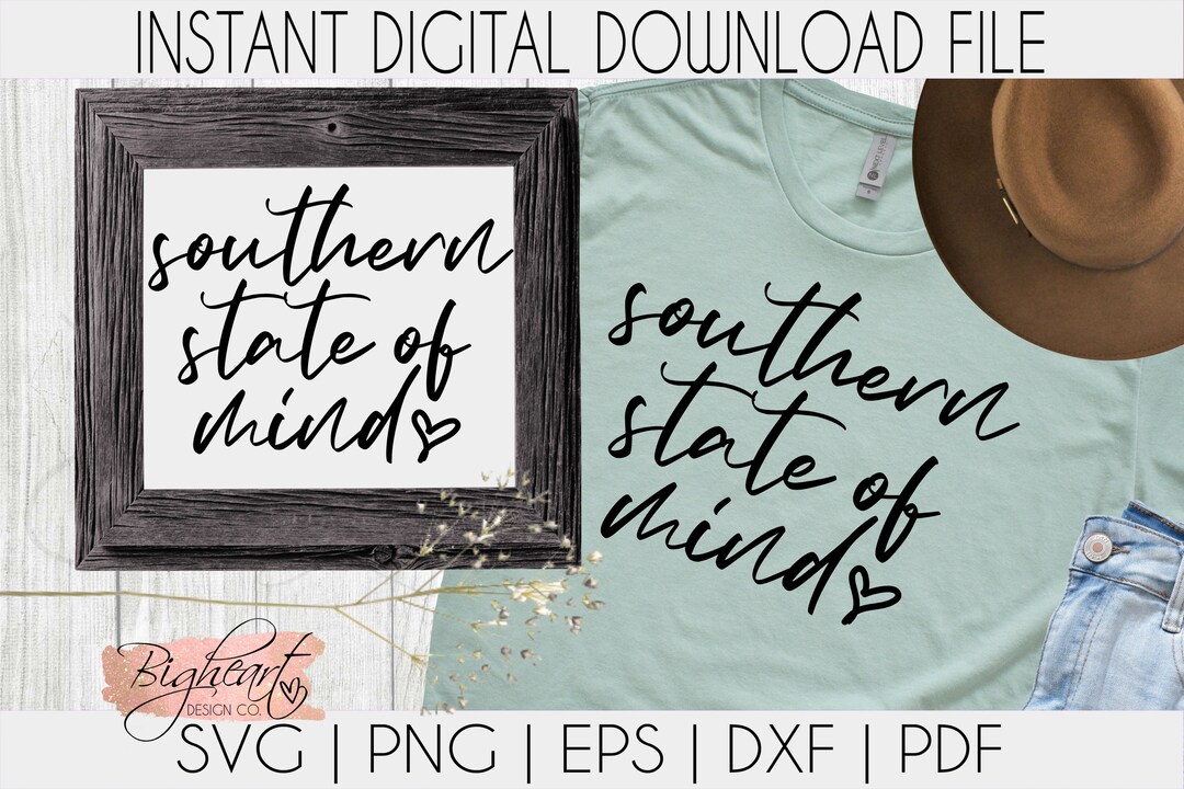 Southern State of Mind SVG Country SVG From the South SVG Instant ...