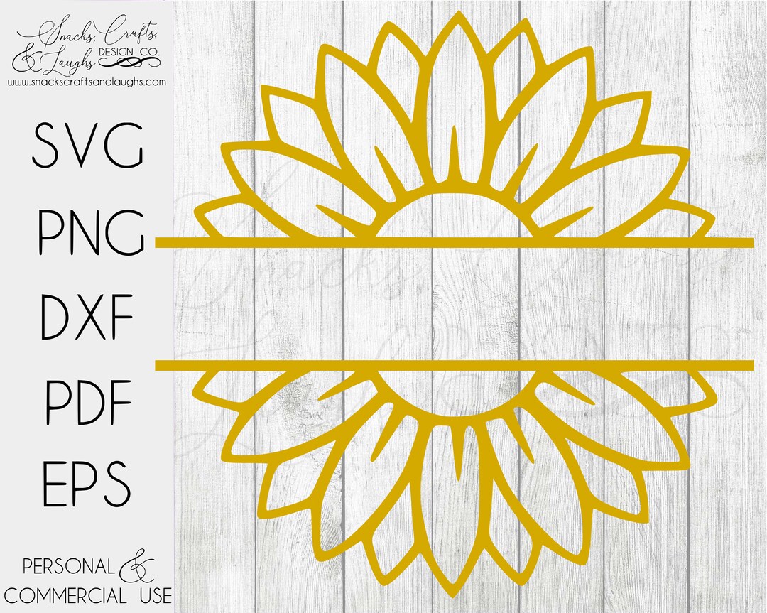 Sunflower Nameplate SVG Sunflower SVG Sunflower Label SVG - Etsy