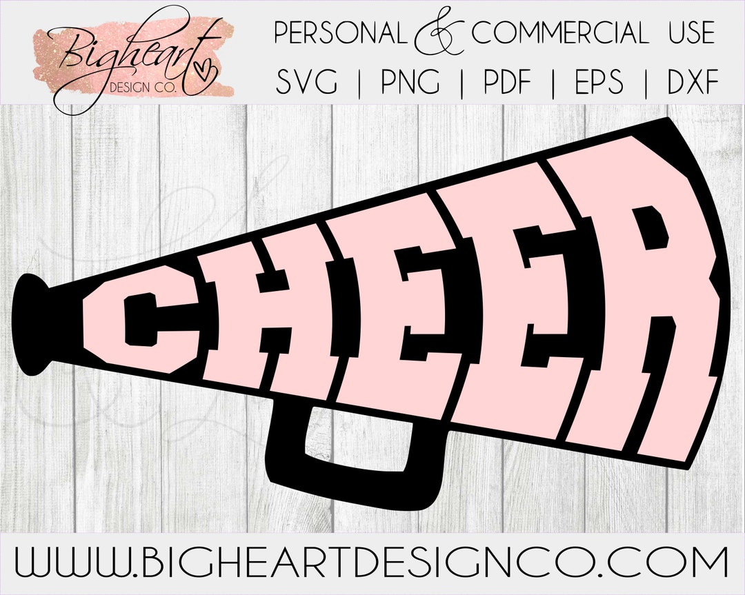 Cheer Megaphone SVG Cheer SVG Layered Cheer SVG - Etsy