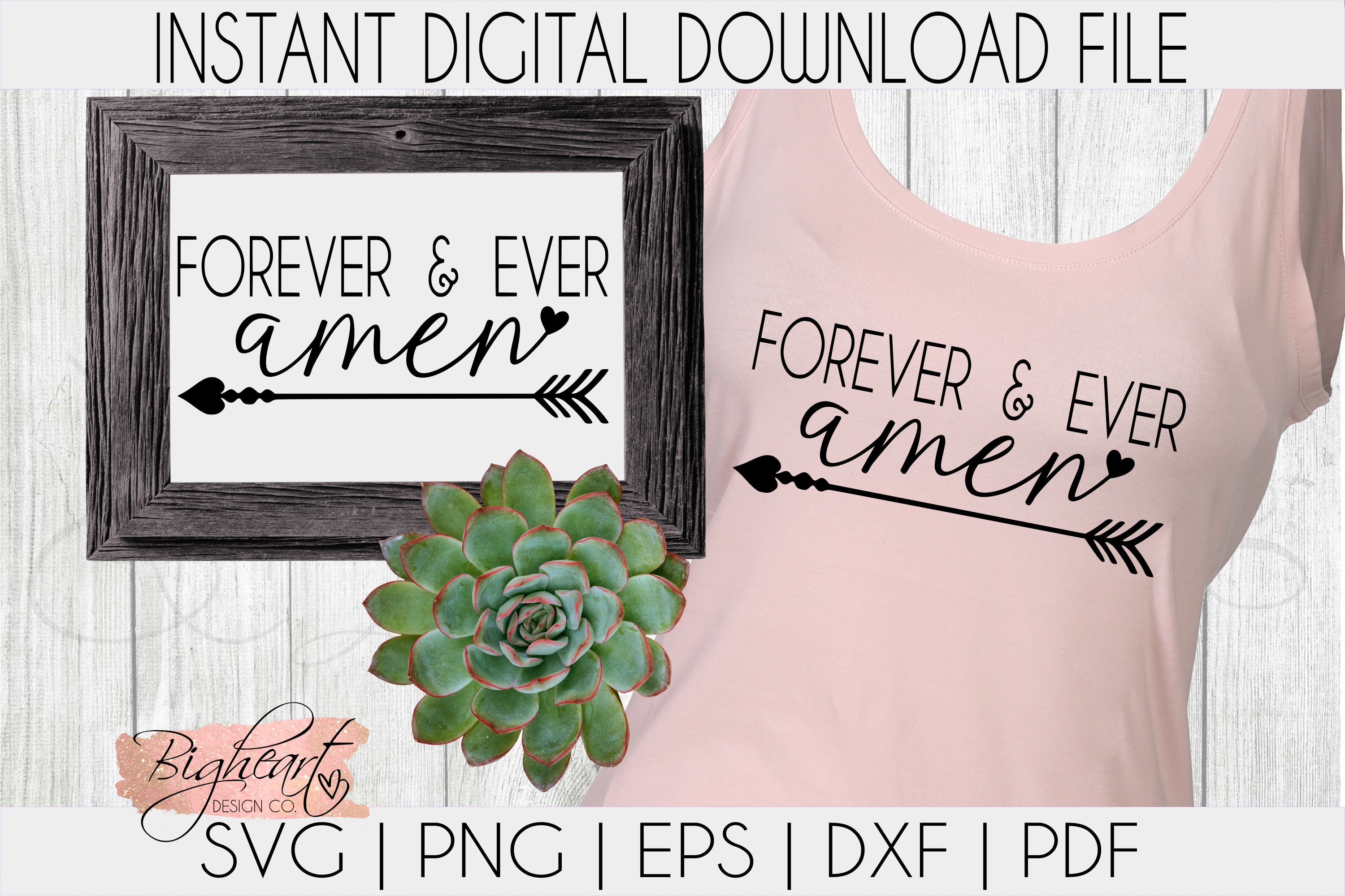 Forever & Ever Amen SVG Amen SVG Wedding SVG | Etsy