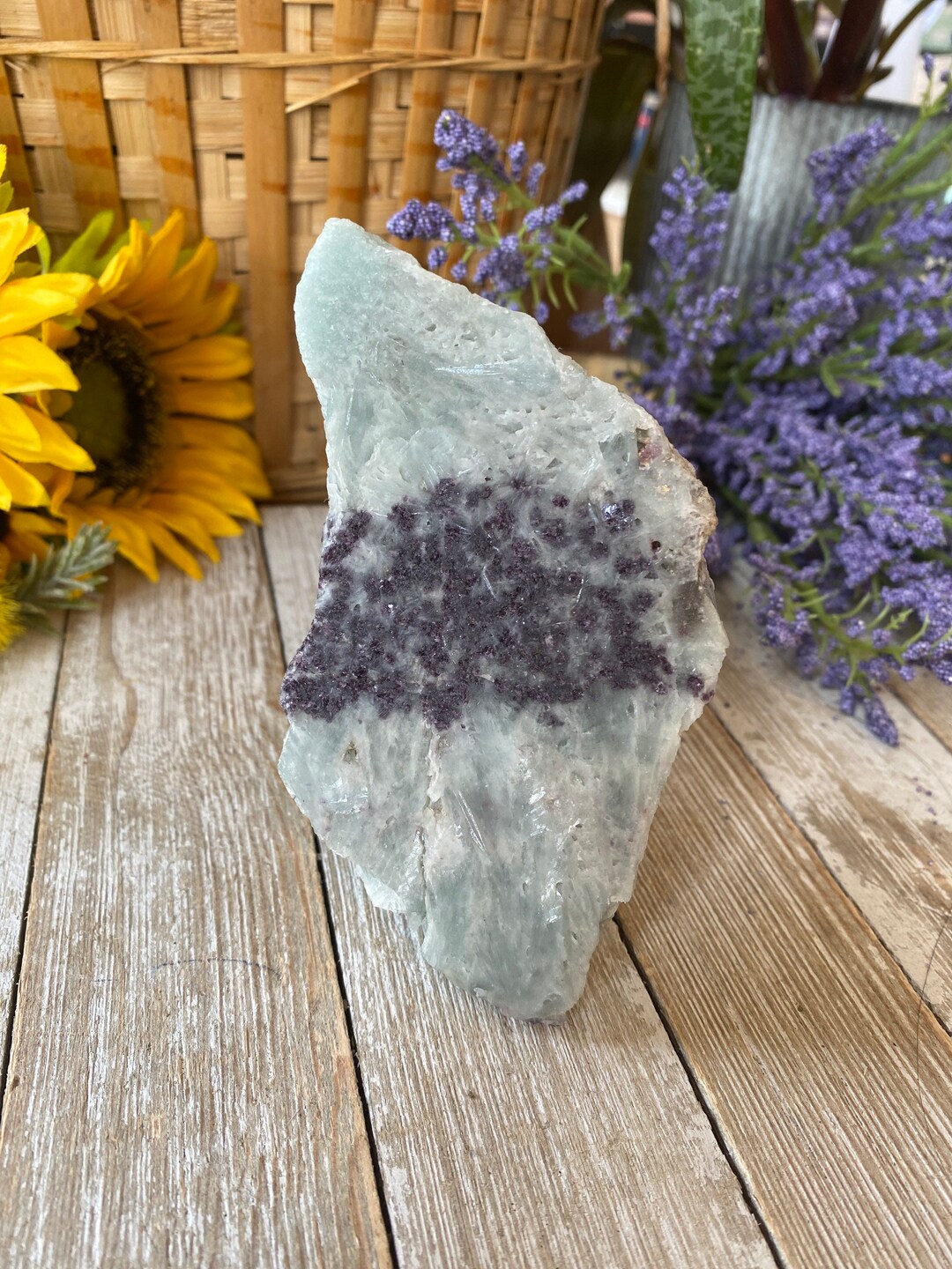 Blue Albite With Lepidolite Freeform Spiritual Meditation - Etsy