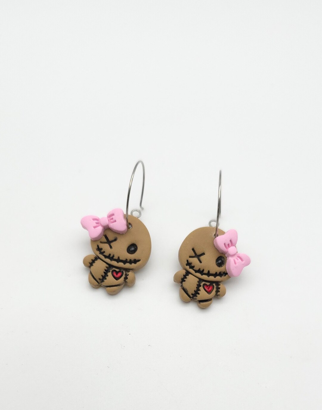 Spooky Little Girl Voodoo Doll Clay Earrings, Halloween Earrings, Goth ...