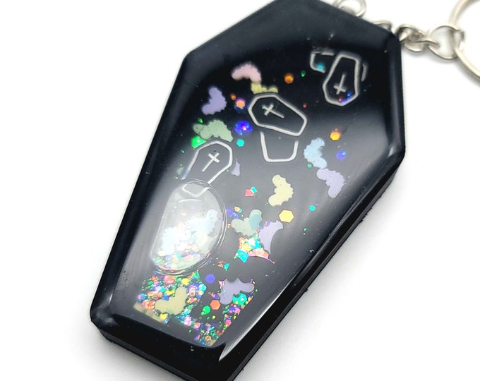 Wooden Coffin Key Ring Handmade - Etsy